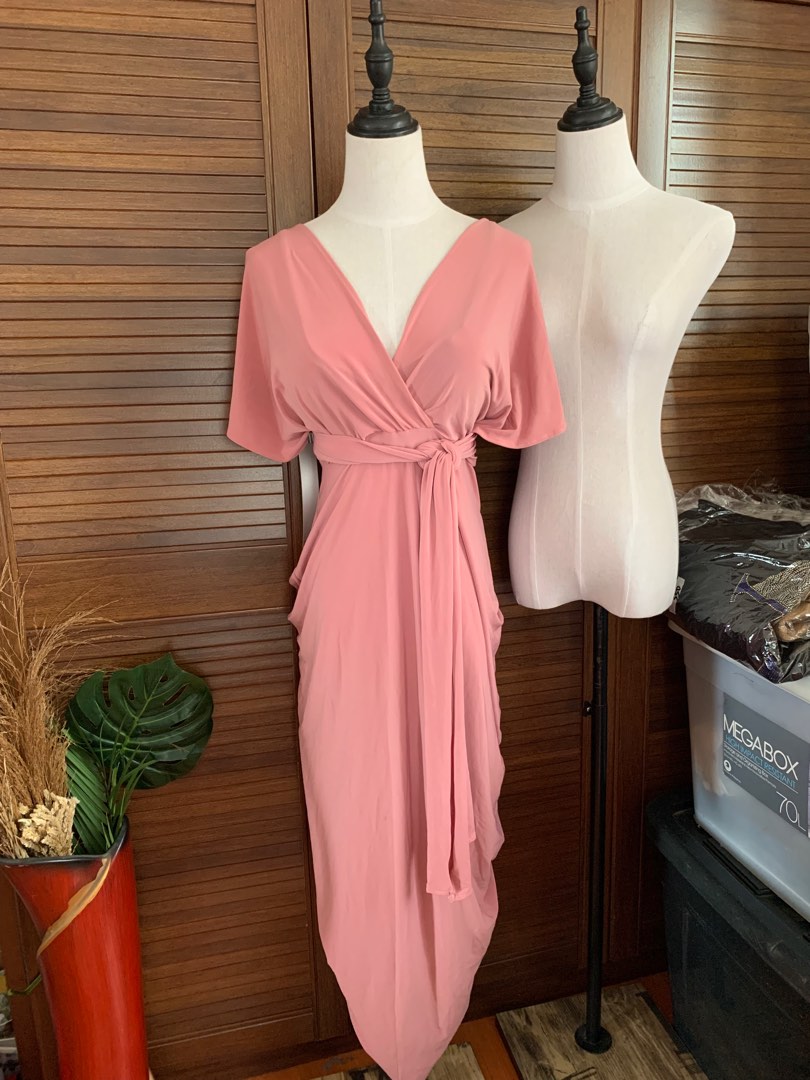 Old rose infinity gown, Women's Fashion, Dresses & Sets, Evening ...