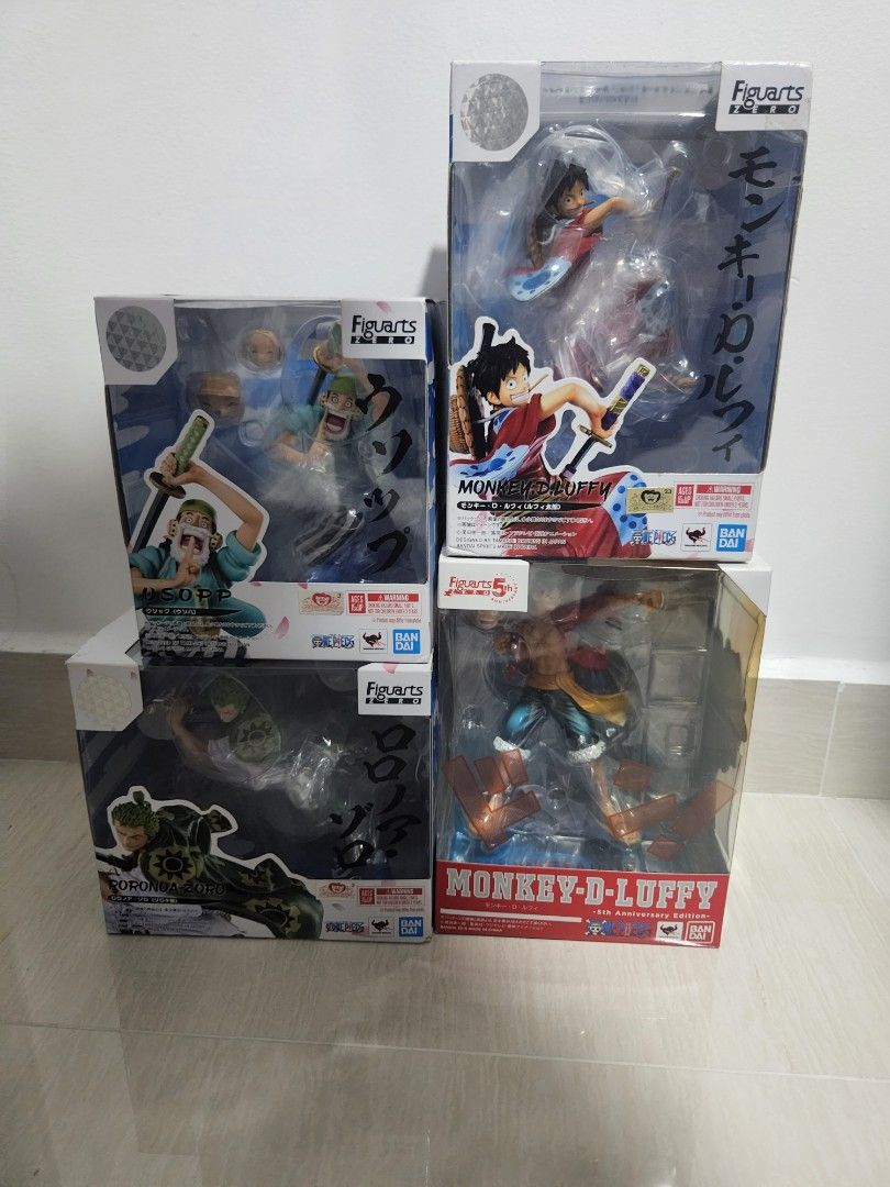 One Piece Figuarts Zero wano zoro usopp luffy one piece 5th anniversary luffy, Hobbies & Toys ...