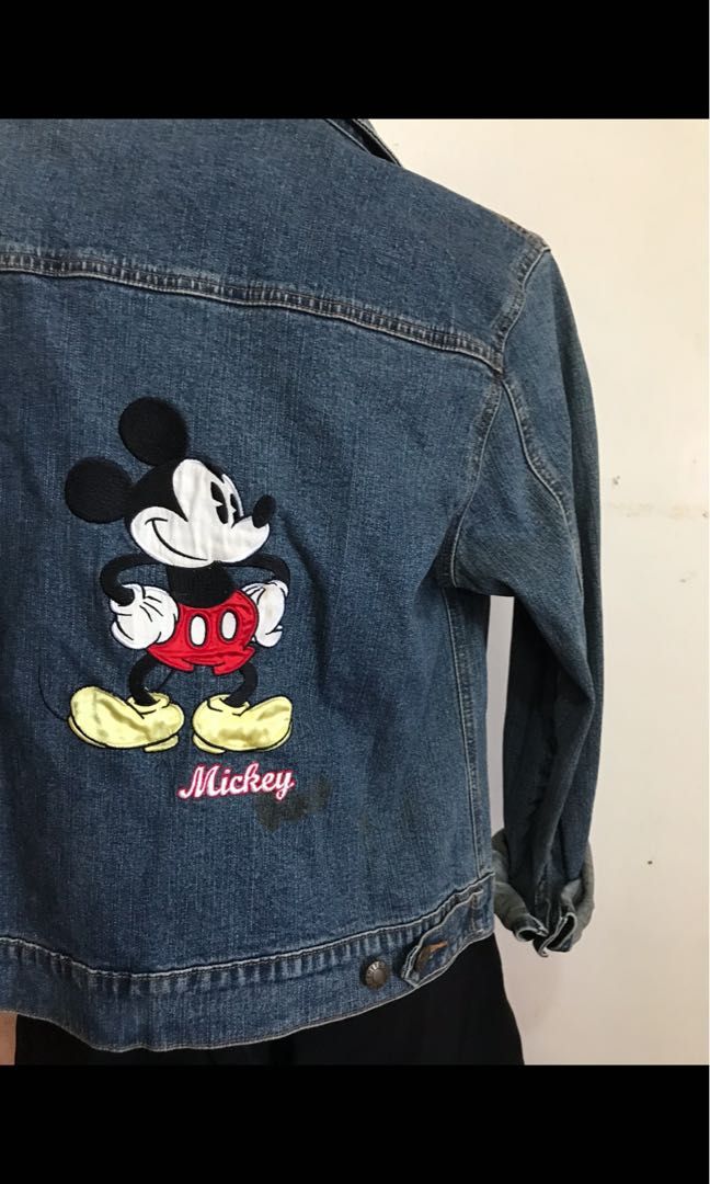 Original Disney Mickey Mouse Denim Jacket, Women's Fashion, Coats ...