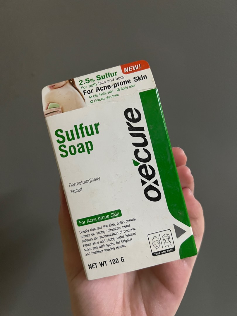 Oxecure Sulfur Soap, Beauty & Personal Care, Face, Face Care on Carousell