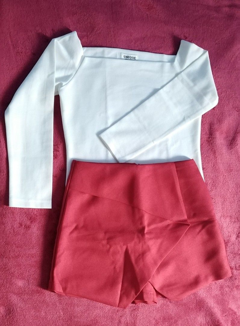 Palda short and long sleeve set, Women's Fashion, Dresses & Sets, Sets ...