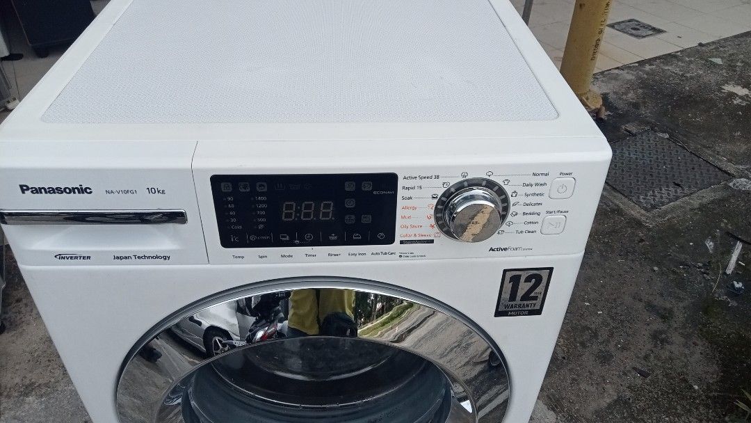 Panasonic invater 10kg front load washer, TV & Home Appliances, Washing ...