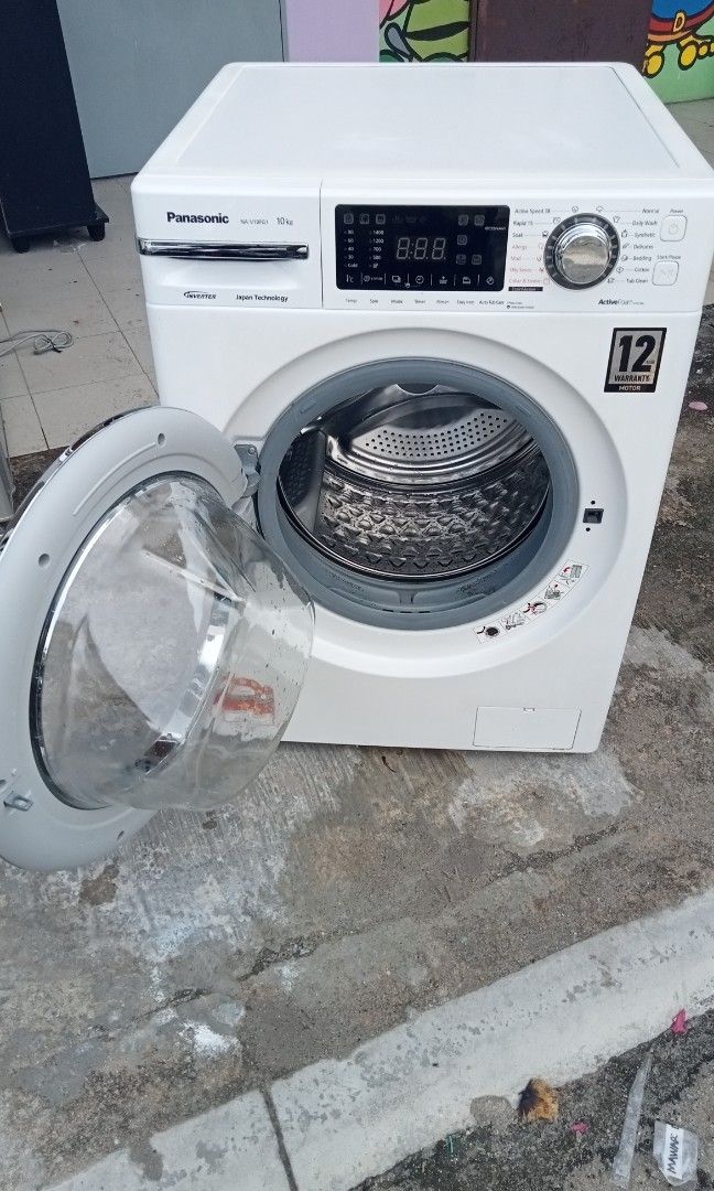 Panasonic invater 10kg front load washer, TV & Home Appliances, Washing ...