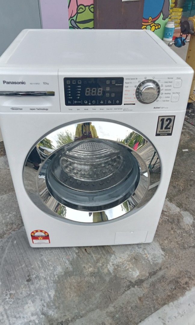 Panasonic invater 10kg front load washer, TV & Home Appliances, Washing ...