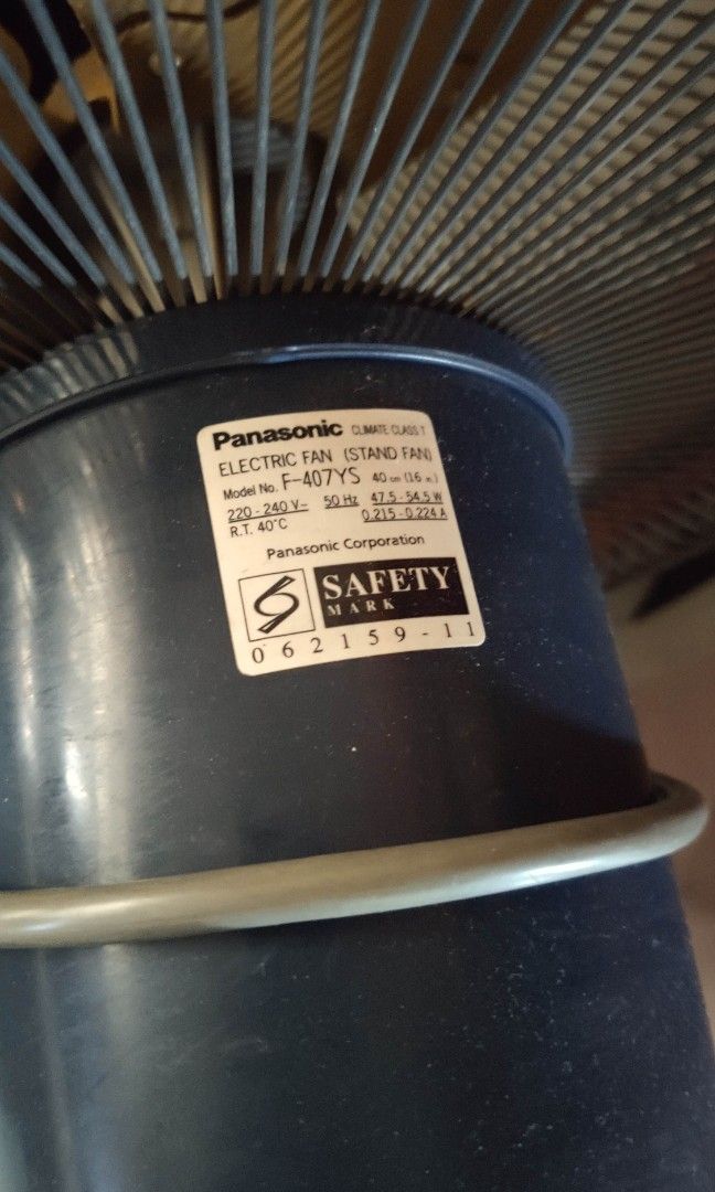 panasonic standing fan f407ys, Furniture & Home Living, Lighting & Fans ...