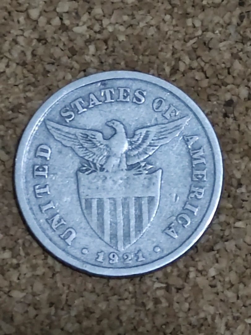 Philippine Coin - USPI | 1921 20 Centavos (Silver), Hobbies & Toys ...