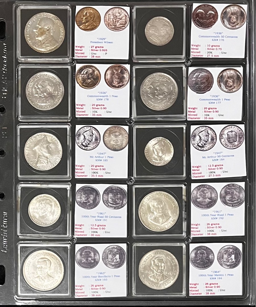 Philippine Silver Commemorative Coins, Hobbies & Toys, Memorabilia ...