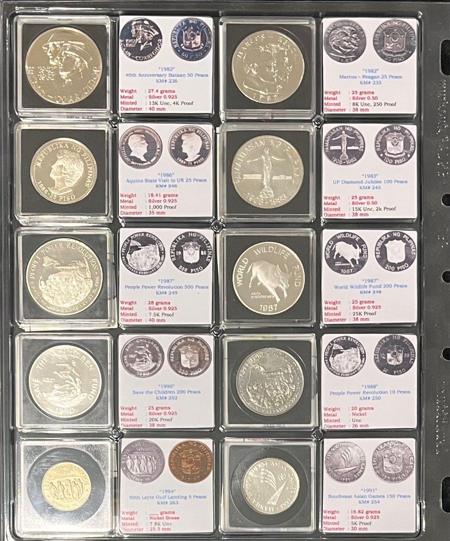 Philippine Silver Commemorative Coins, Hobbies & Toys, Memorabilia ...