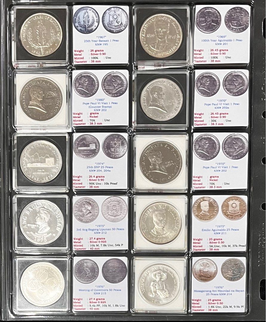 Philippine Silver Commemorative Coins, Hobbies & Toys, Memorabilia ...