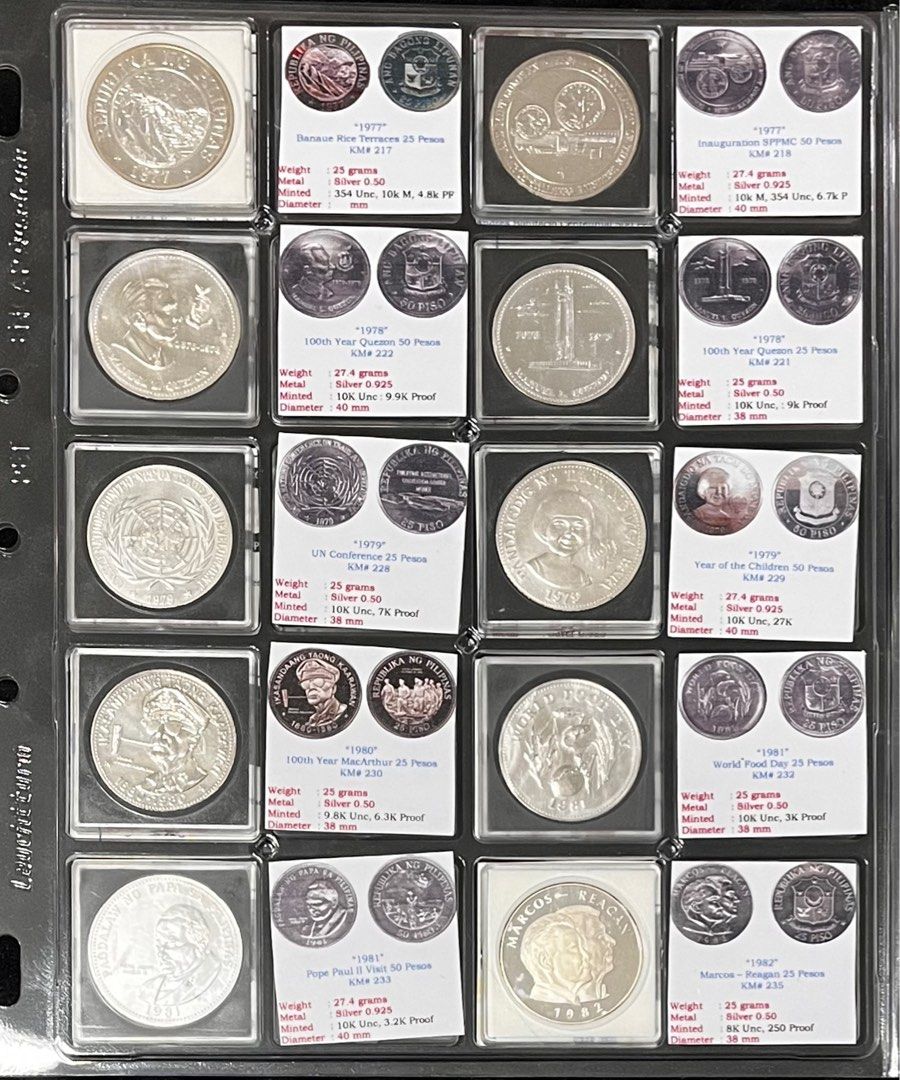 Philippine Silver Commemorative Coins, Hobbies & Toys, Memorabilia ...