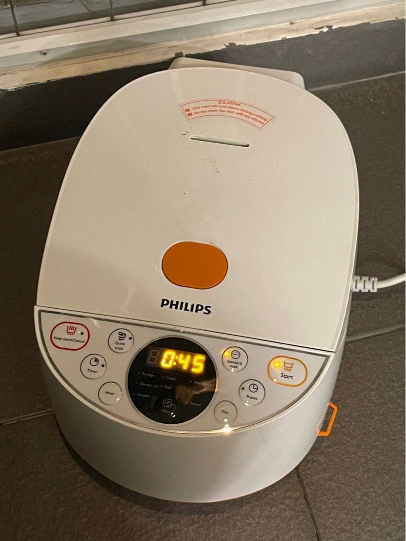 Philips Digital Rice Cooker / HD4513/60 1L / ProCeramic+ Inner Pot FUZZY LOGIC SMART Rice Cooker ...