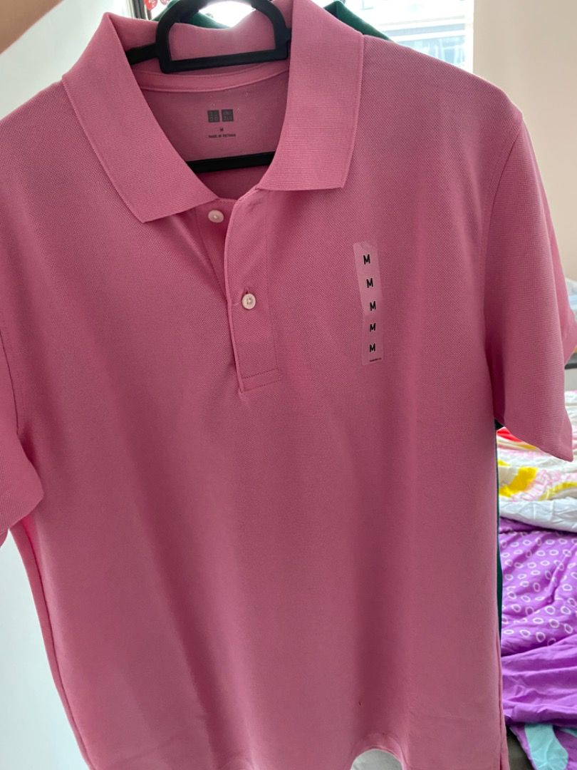 Pink Uniqlo polo for men, Men's Fashion, Tops & Sets, Tshirts & Polo ...