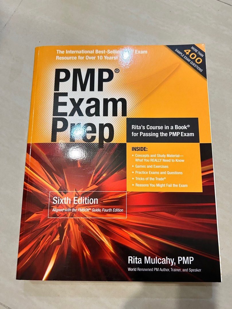 PMP Exam Preparation 6th Edition PMBOK, Hobbies & Toys, Books ...