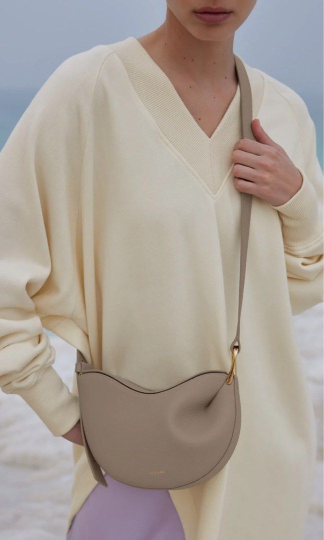 Polene tonca bag - textured taupe, Women's Fashion, Bags & Wallets ...