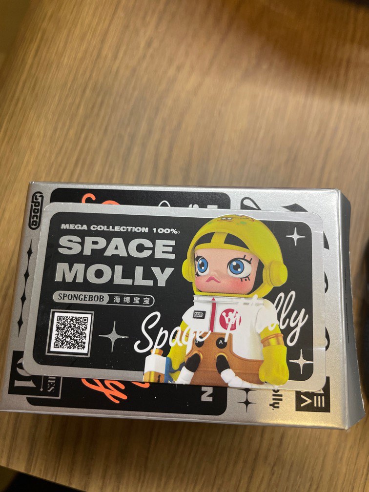 Popmart 100% molly- spongebob, Hobbies & Toys, Toys & Games on Carousell