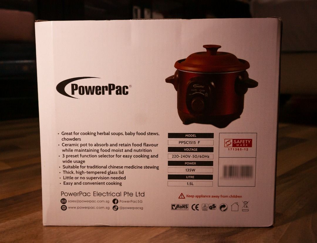 PowerPac Slow Cooker (Newer Model), TV & Home Appliances, Kitchen ...