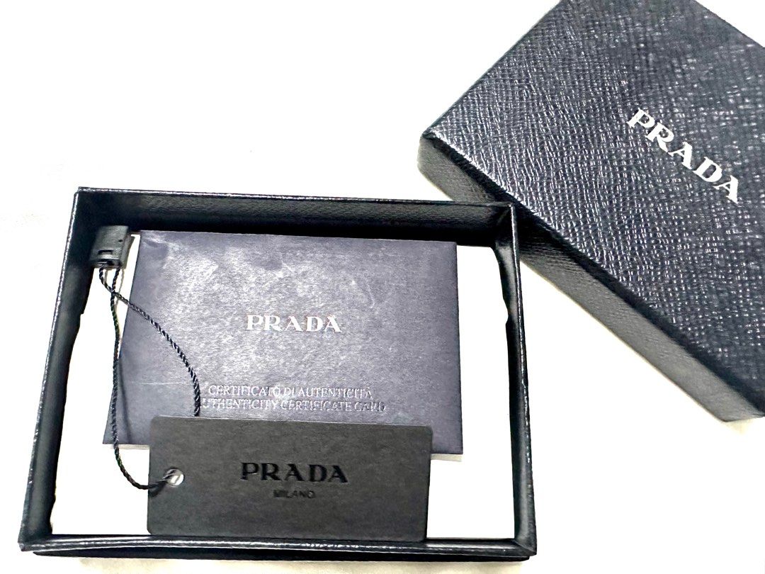Prada Credit Card/Name Card Holder, Luxury, Bags & Wallets on Carousell