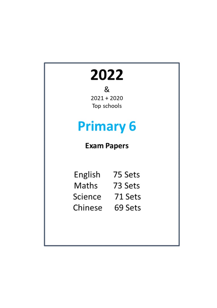 Primary 6 (P6) / PSLE past year paper (2021) digital format , PDF ...