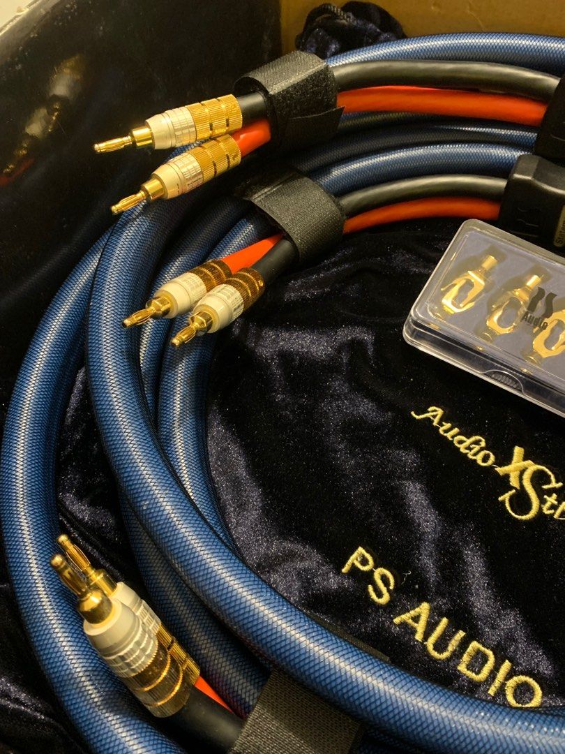 PS Audio xStream Statement Speaker cables 2.5M, Audio, Soundbars, Speakers & Amplifiers on Carousell