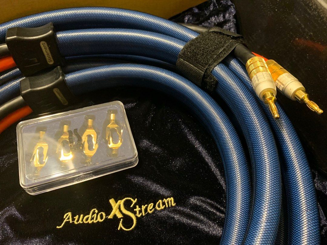 PS Audio xStream Statement Speaker cables 2.5M, Audio, Soundbars, Speakers & Amplifiers on Carousell