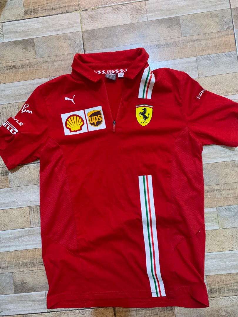 Puma-Ferrari Racing Polo, Men's Fashion, Tops & Sets, Tshirts & Polo ...