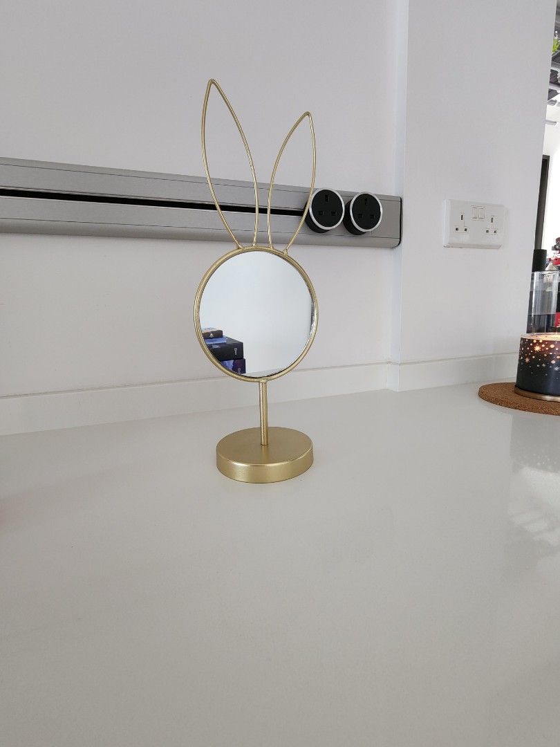 Rabbit Mirror, Furniture & Home Living, Home Decor, Mirrors on Carousell