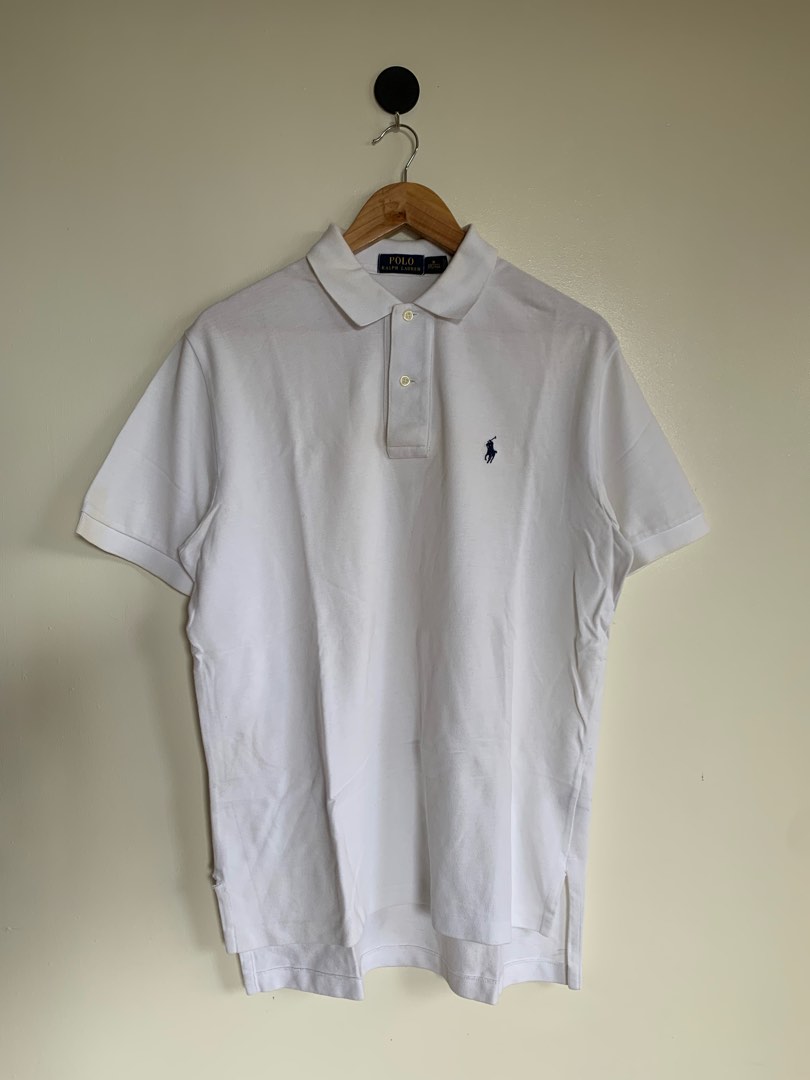 Ralph Lauren White Polo Gold, Men's Fashion, Tops & Sets, Tshirts ...
