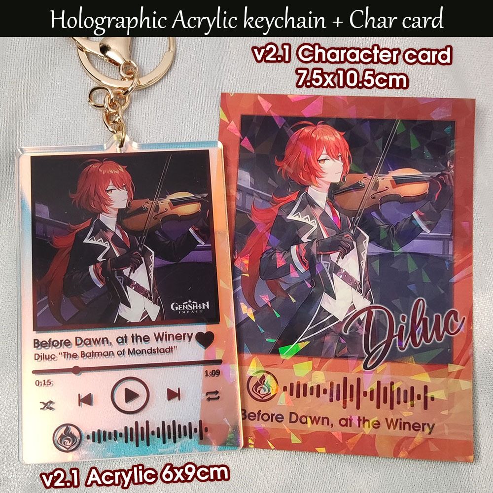 [READYSTOCKS] Genshin Impact Diluc Merch Set Genshin Diluc Gift Set ...