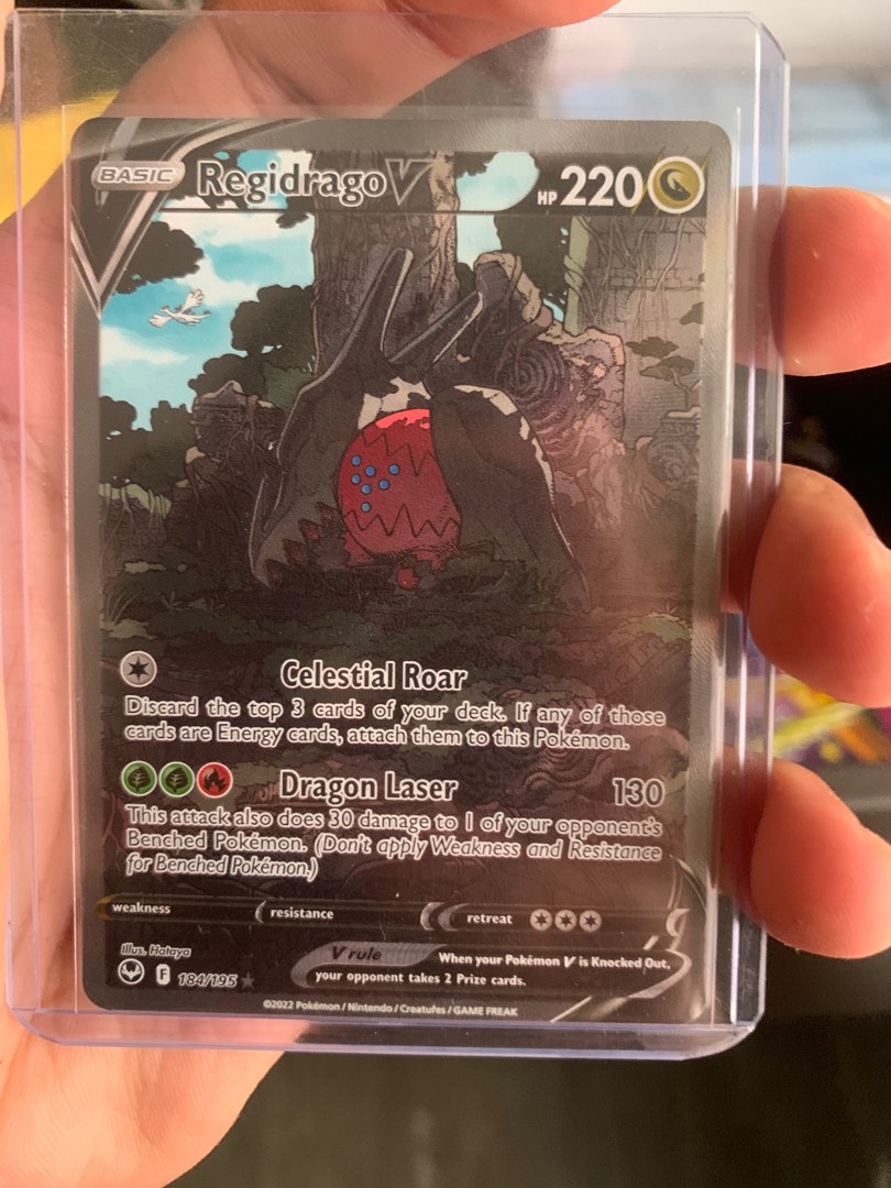 Regidrago V AA silver tempest 184 pokemon cards, Hobbies & Toys, Toys & Games on Carousell