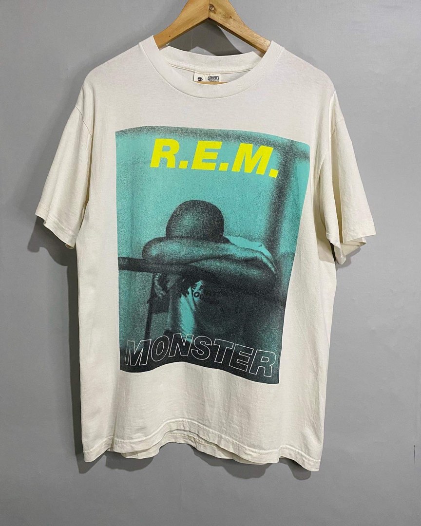 REM Monster Band Tee, Men's Fashion, Tops & Sets, Tshirts & Polo Shirts ...