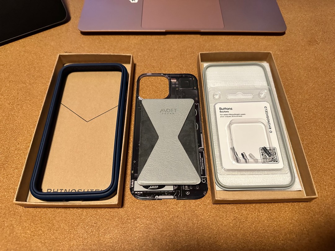 RhinoShield iPhone 13 Pro Max Mod NX Case + Moft Stand, Mobile Phones ...