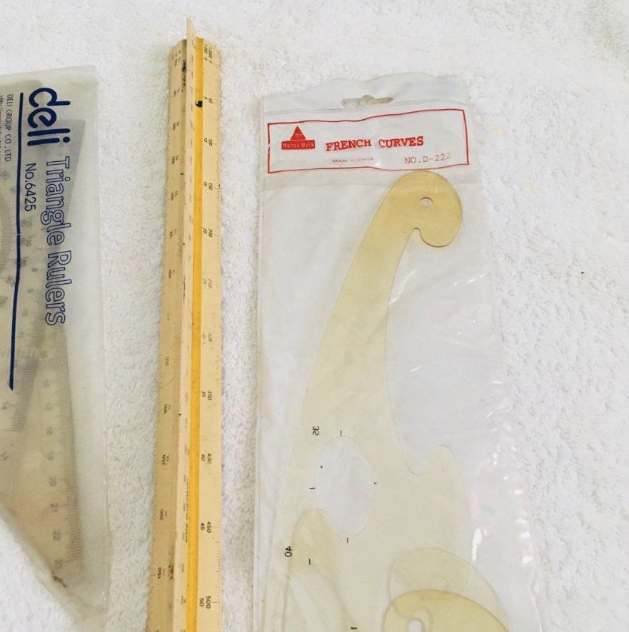 Rotring Lettering Stencils, COX Lettering Stencils, Triangles, French ...