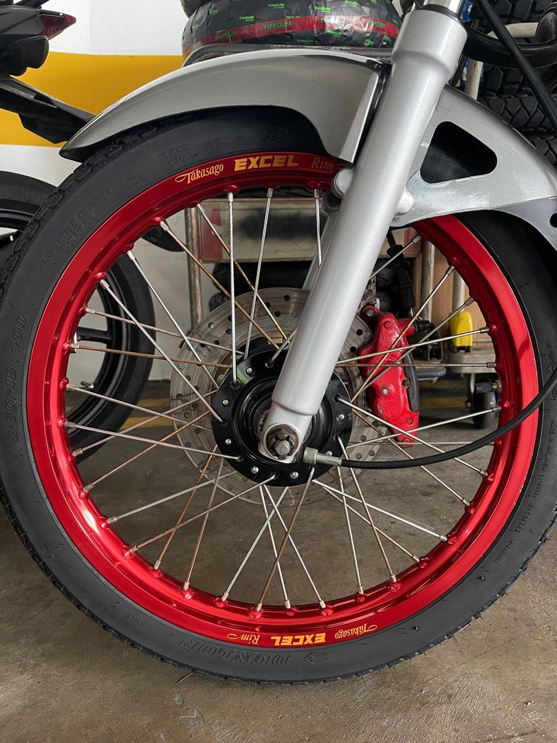 Rxz Takasago Excel Rim (Japan), Motorcycles, Motorcycle Accessories on ...