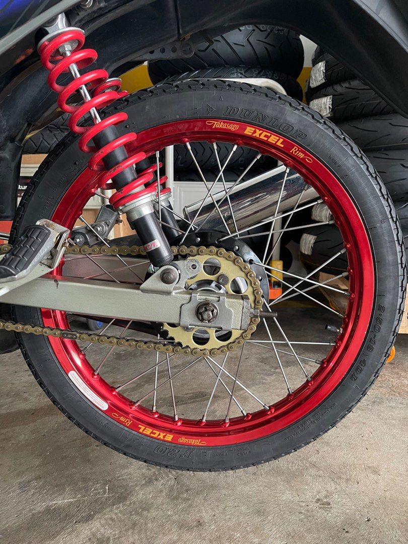 Rxz Takasago Excel Rim (Japan), Motorcycles, Motorcycle Accessories on ...