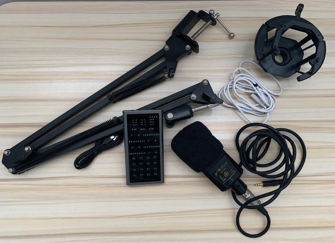 S30 Sound card + mic, Audio, Microphones on Carousell