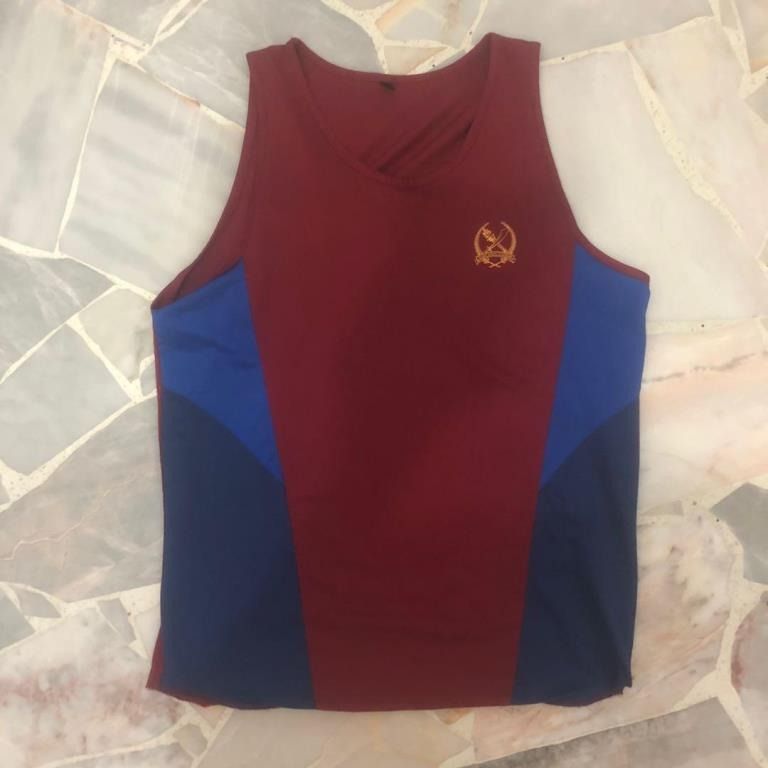 SAF Army OCS Officer Cadet School PT Kit Running Singlet/Vest (Vintage ...
