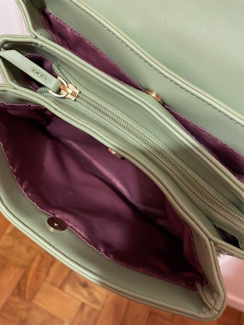 Sage Green Bag, Women's Fashion, Bags & Wallets, Shoulder Bags on Carousell