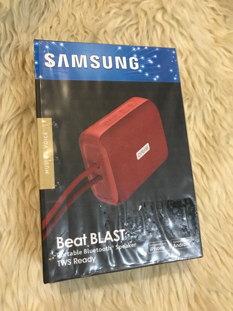 Samsung red beat blast speaker, Mobile Phones & Gadgets, Mobile ...