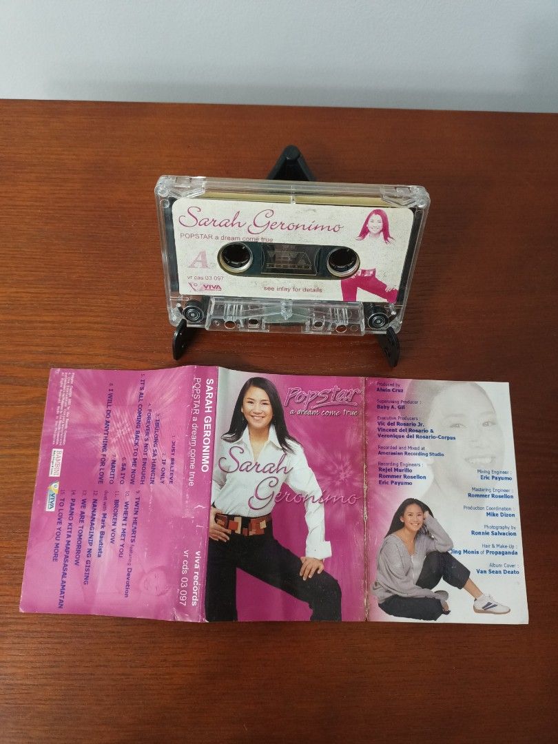 Sarah Geronimo Popstar A Dream Come True cassette tape, Hobbies & Toys ...