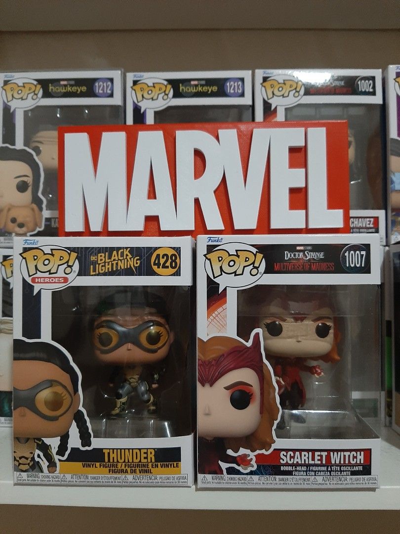 Scarlet Witch Funko Pop 1007 and Thunder 428 Funko Pop, Hobbies & Toys ...