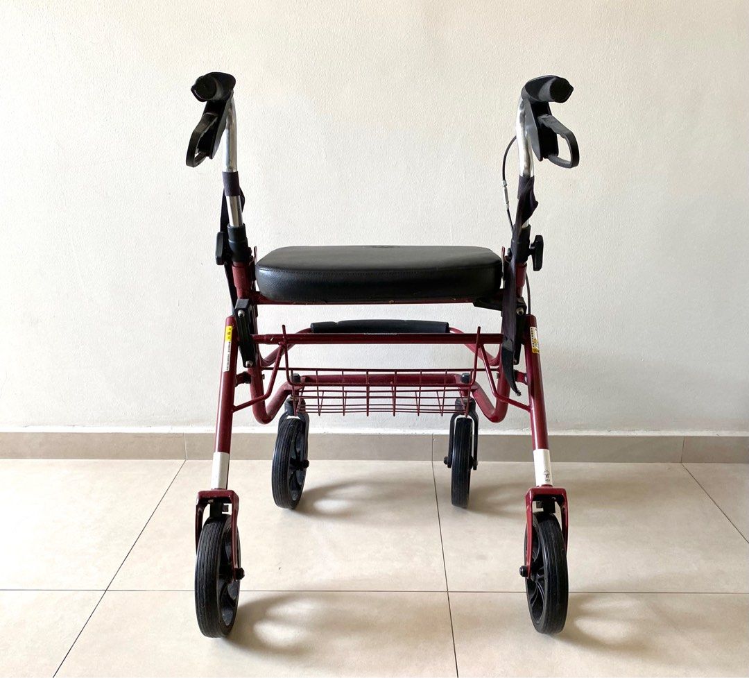 Self Rolling Lightweight Wheelchair - Self Push, Walking Aid with Wheel ...