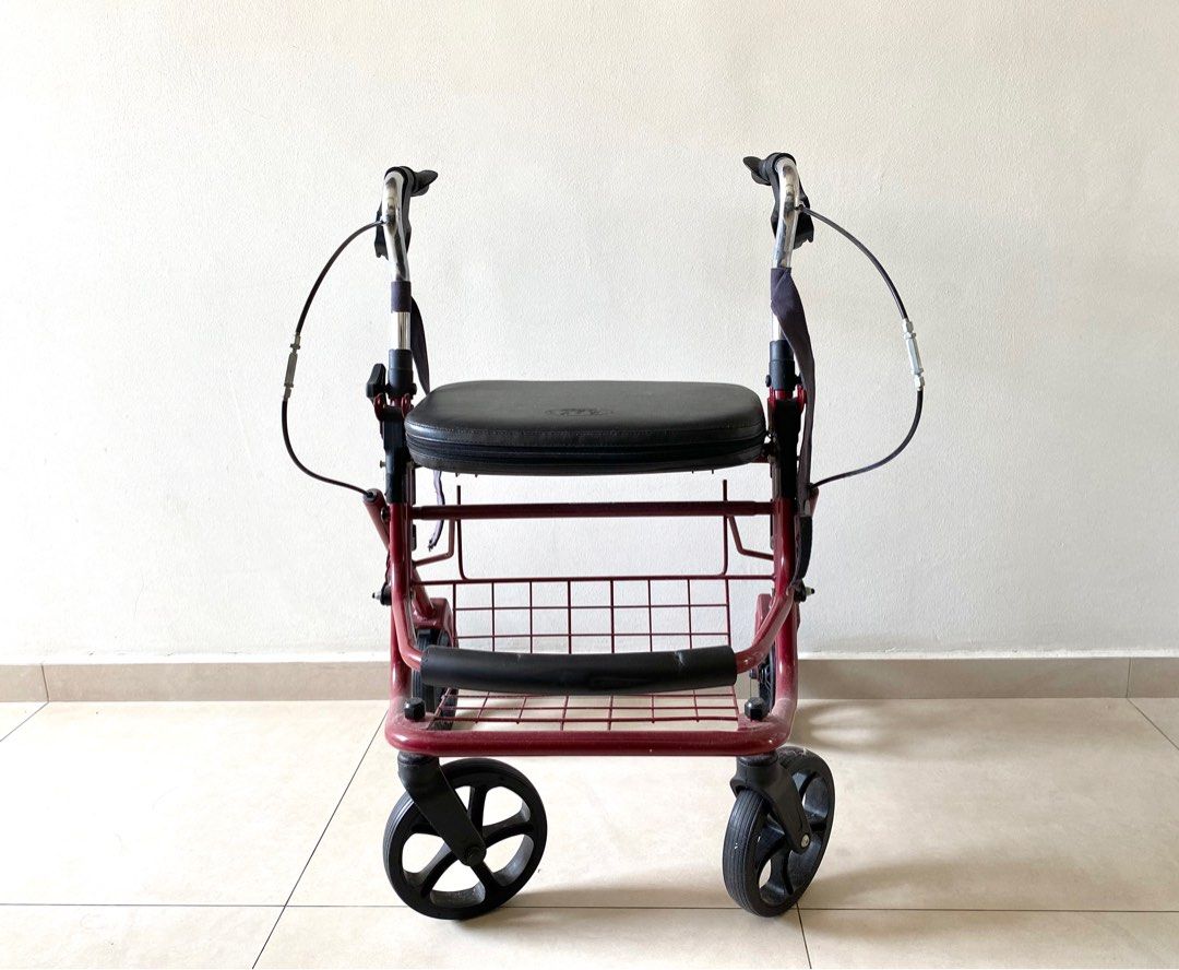 Self Rolling Lightweight Wheelchair - Self Push, Walking Aid with Wheel ...