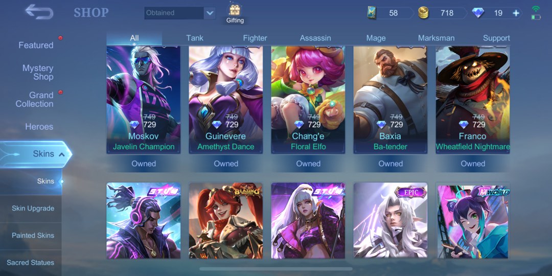 WTS STACKED MLBB ACCOUNT, Video Gaming, Gaming Accessories, In-Game ...