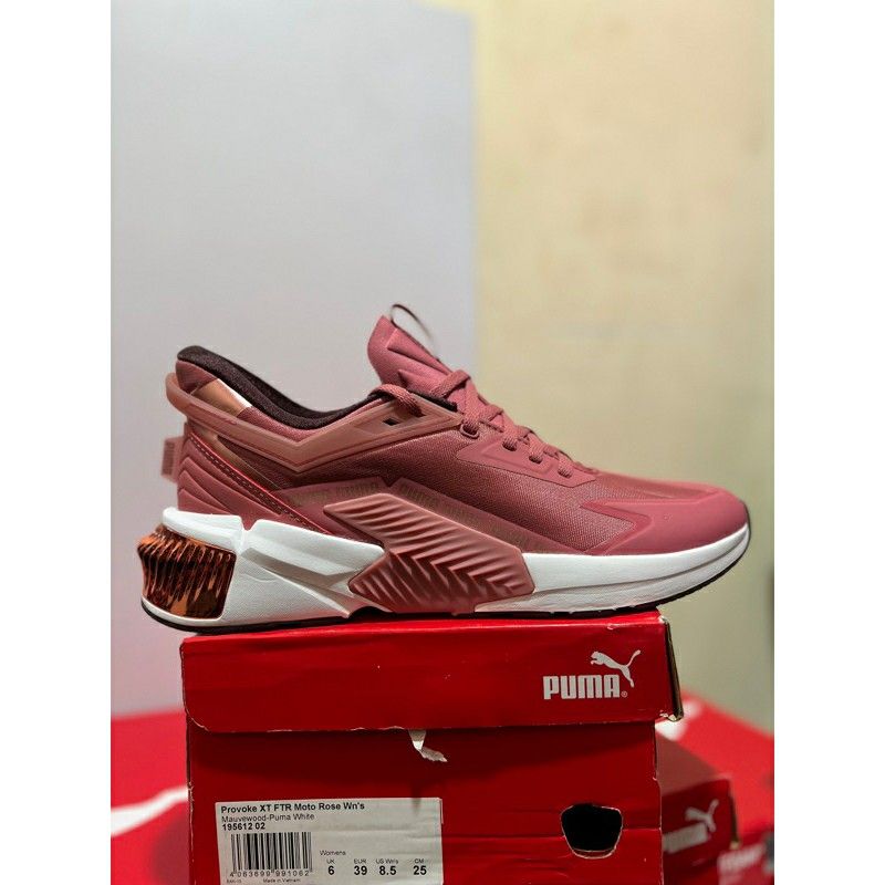 Sepatu PUma provoke pink resmi map, Fesyen Wanita, Sepatu di Carousell