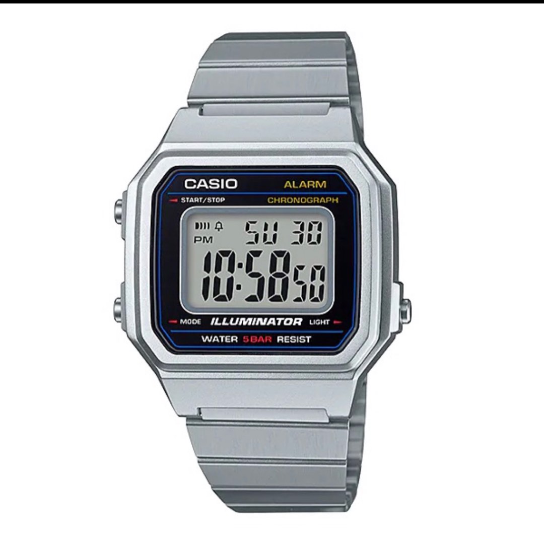 Silver Casio Digital Watch, Women's Fashion, Watches & Accessories ...