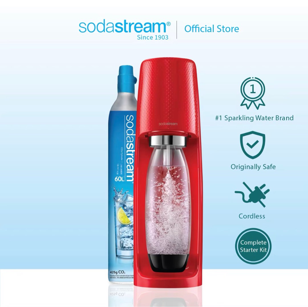 Soda stream spirit red, TV & Home Appliances, Kitchen Appliances ...