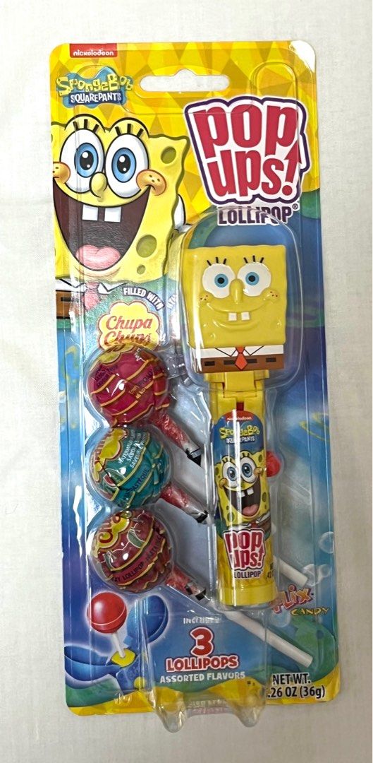 美版-SpongeBob-Lollipop, 興趣及遊戲, 玩具 & 遊戲類 - Carousell