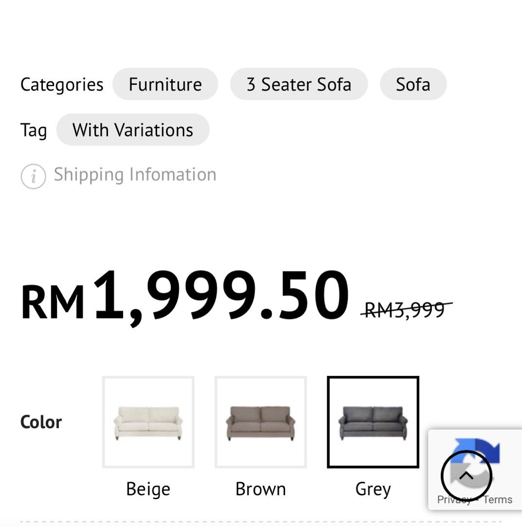 SSF 3 seater sofa, Furniture & Home Living, Furniture, Sofas on Carousell