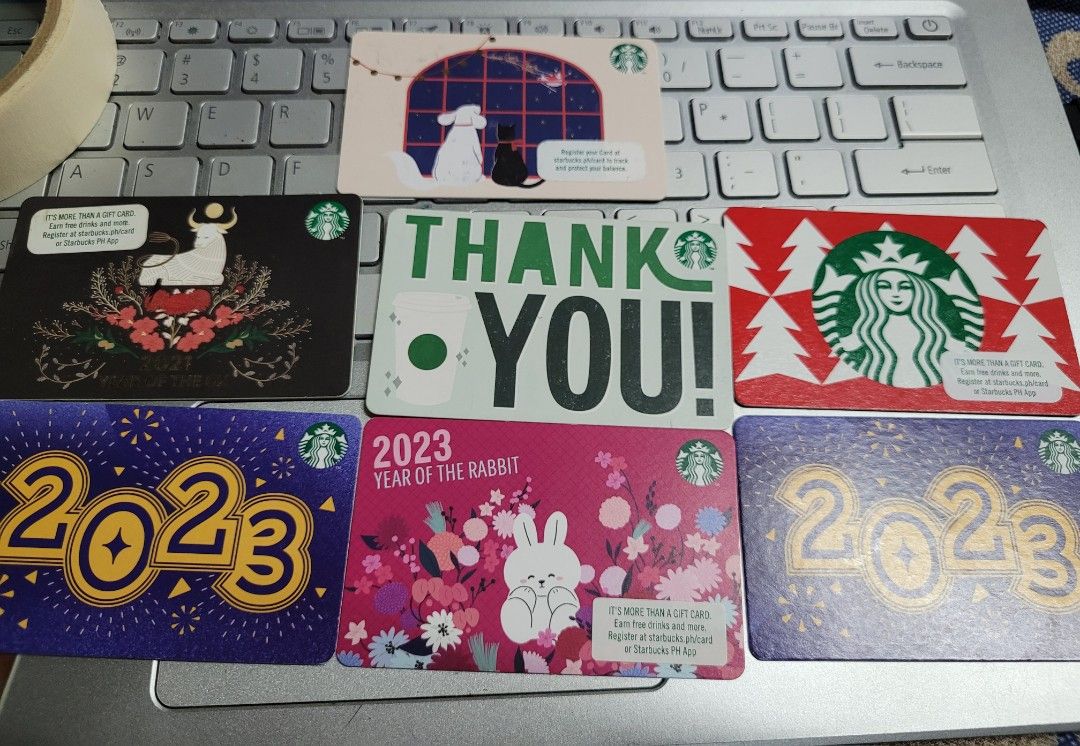 Starbucks PH active cards pin intact reloadable unregistered, Hobbies ...