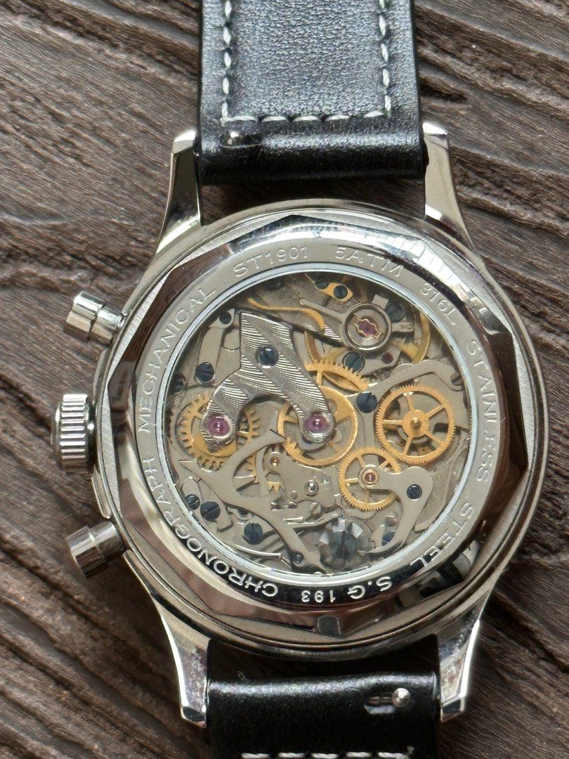 Sugess Mechanical Chronograph 38mm Panda dial (white) with upgraded ...